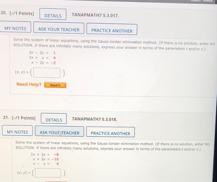 Solved 20. [-/1 Points) DETAILS TANAPMATH7 5.3.017. MY NOTES | Chegg.com Solved 20. [-/1 Points) DETAILS TANAPMATH7 5.3.017. MY NOTES | Chegg.com
