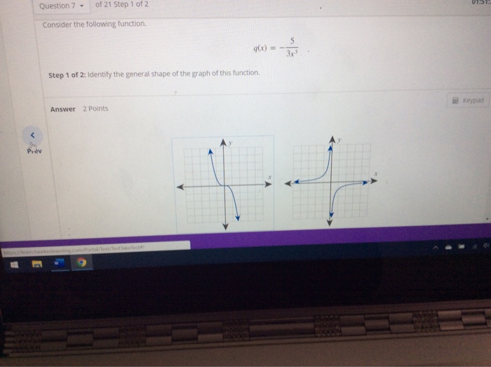 Solved Consider the following function. Step 1 of 2: | Chegg.com