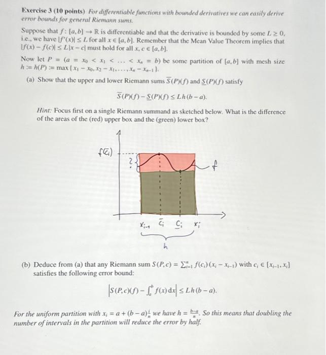 Solved Exercise 3 (10 points) For differentiable functions | Chegg.com