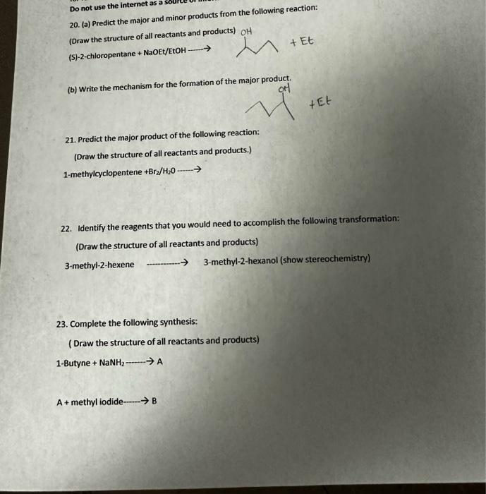 Solved (b) Write the mechanism for the formation of the | Chegg.com