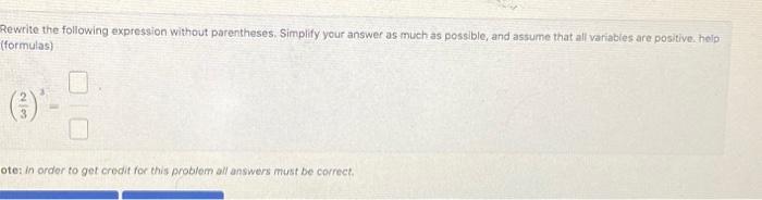 Solved Rewrite the following expression without parentheses. | Chegg.com