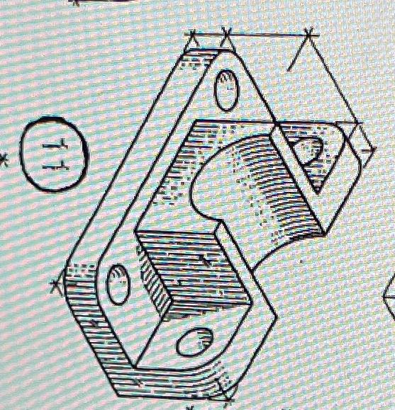 Solved multiview sketch. please draw top, front, and right | Chegg.com