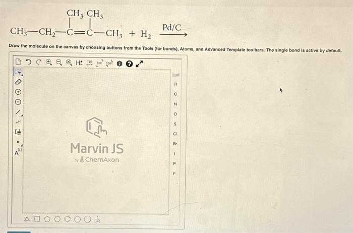 CH3−CH2−CH=CH2+H2 Pd/C Draw the molecule on the | Chegg.com