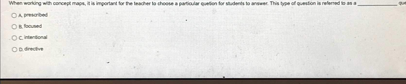 Solved When working with concept maps, it is important for | Chegg.com
