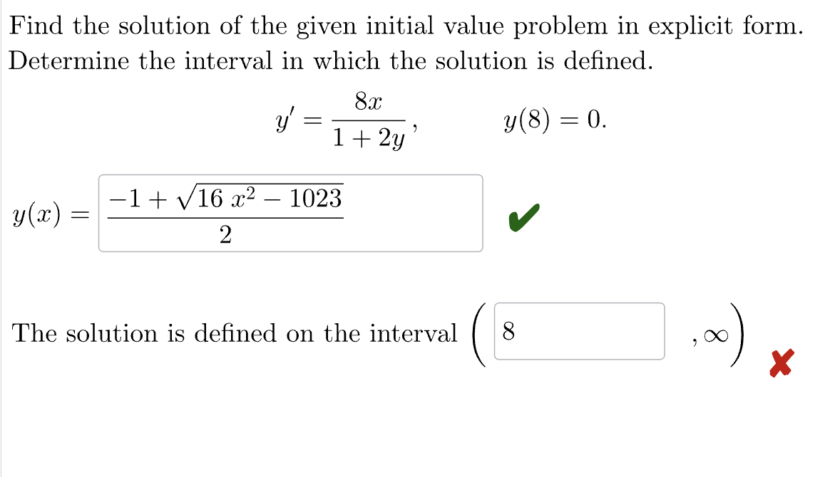 Solved Find the solution of ﻿the given initial value problem | Chegg.com