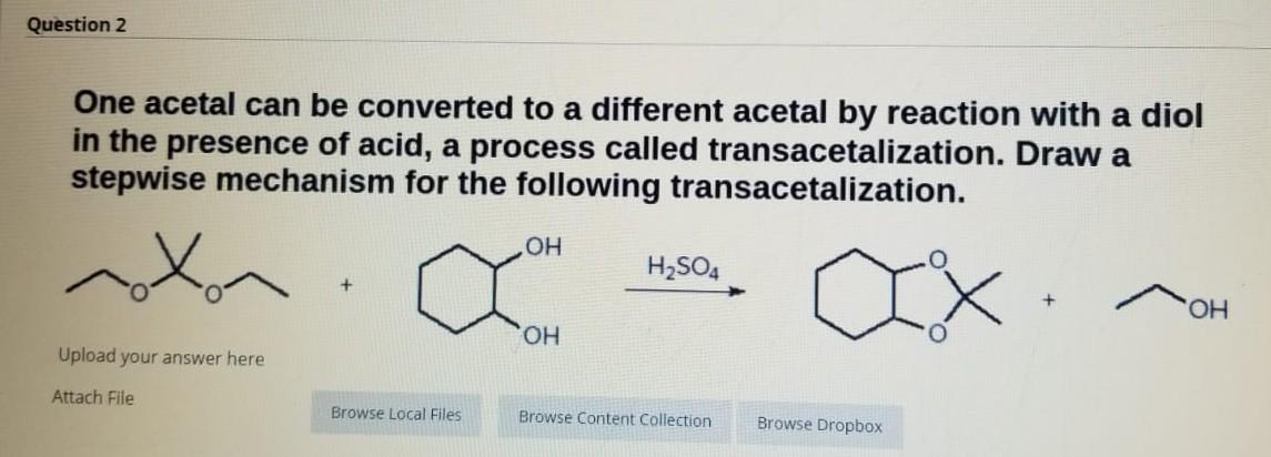 Solved Question 1 Draw a stepwise mechanism for the | Chegg.com