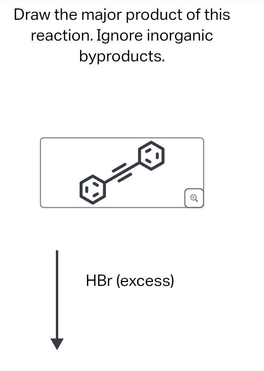 Solved Draw the major product of this reaction. Ignore | Chegg.com