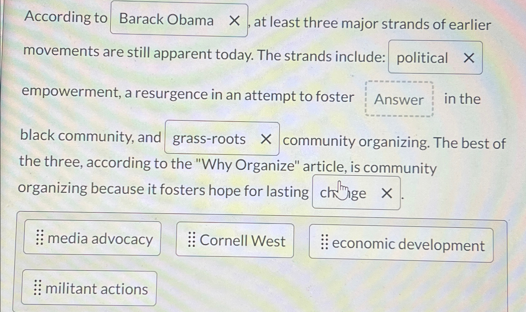 Solved According to ﻿at least three major strands of | Chegg.com