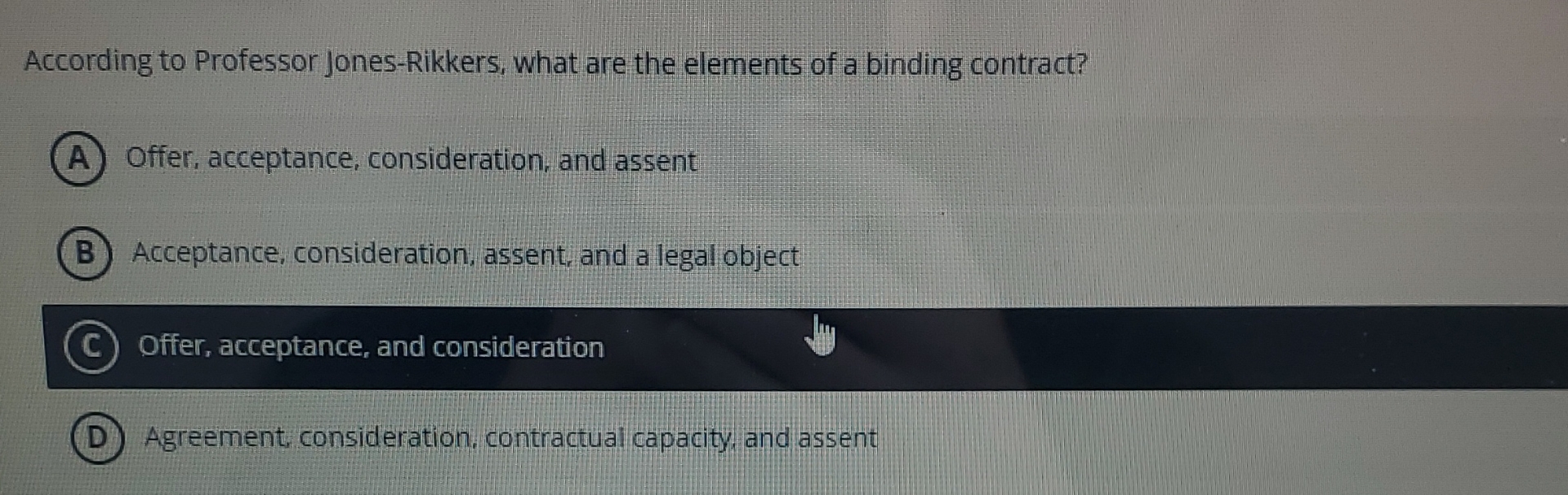 Solved According to Professor Jones-Rikkers, what are the | Chegg.com