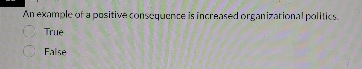 Solved An example of a positive consequence is increased | Chegg.com