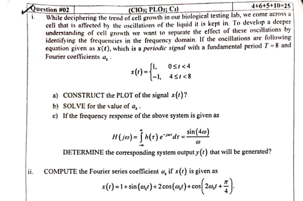 Solved i. While deciphering the trend of cell growth in our | Chegg.com