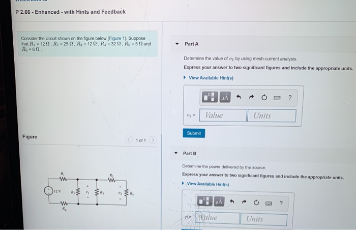 Solved P 2.66 - Enhanced - with Hints and Feedback Consider | Chegg.com