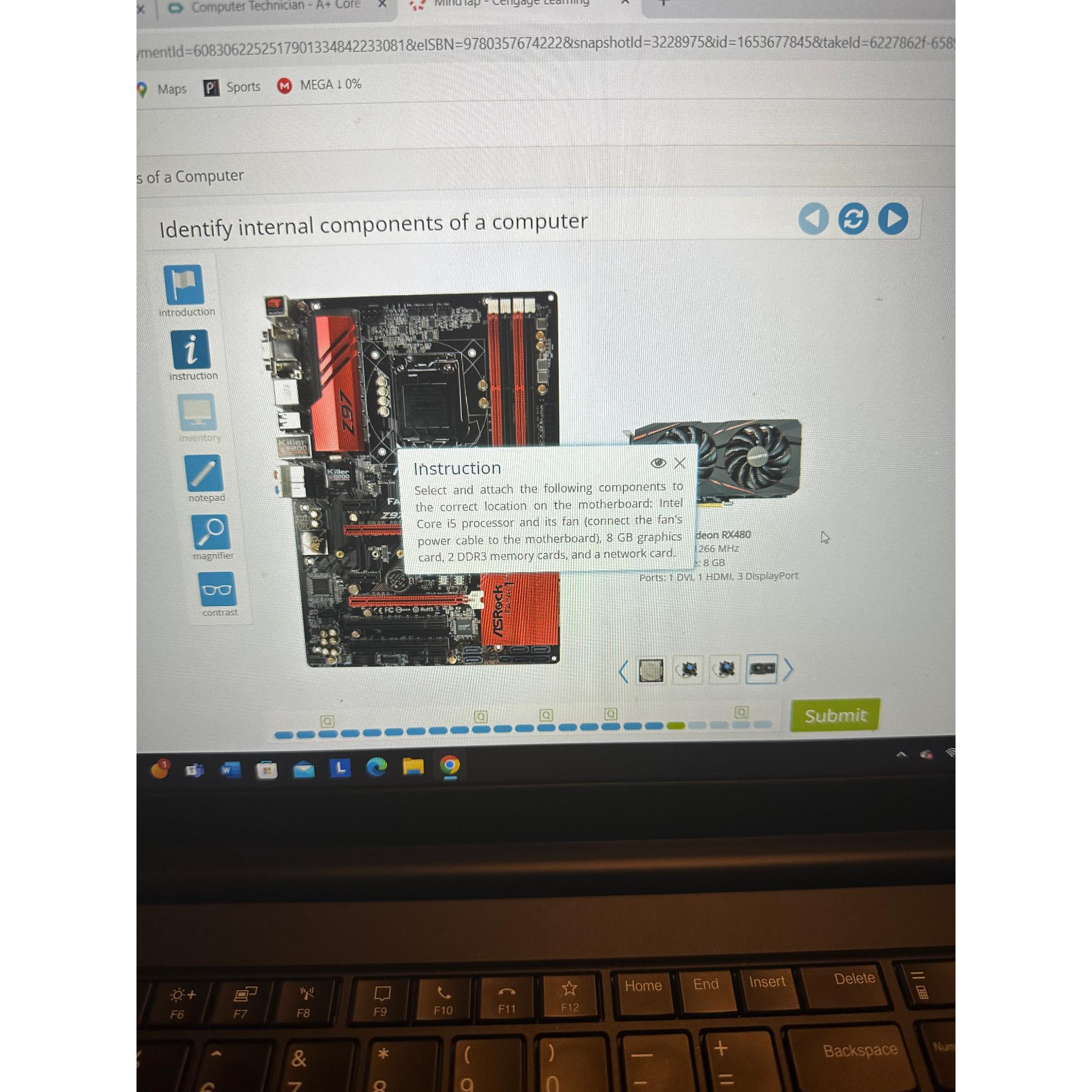 Solved Computer Technician - ﻿At CoreMapsSportsMEGA 10%s of | Chegg.com