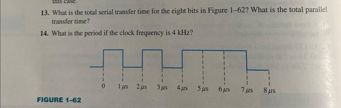 Solved 13. What is the total serial transfer time for the | Chegg.com Solved 13. What is the total serial transfer time for the | Chegg.com