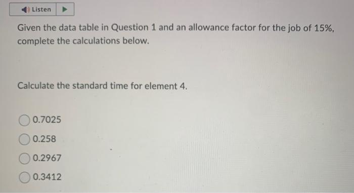 Solved Given the data below and an allowance factor for the | Chegg.com