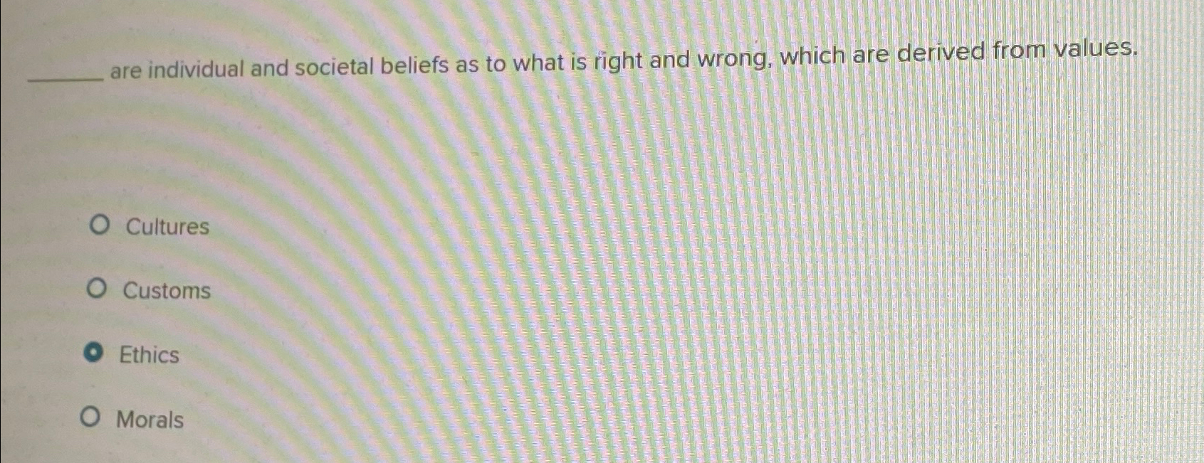 Solved are individual and societal beliefs as to what is | Chegg.com