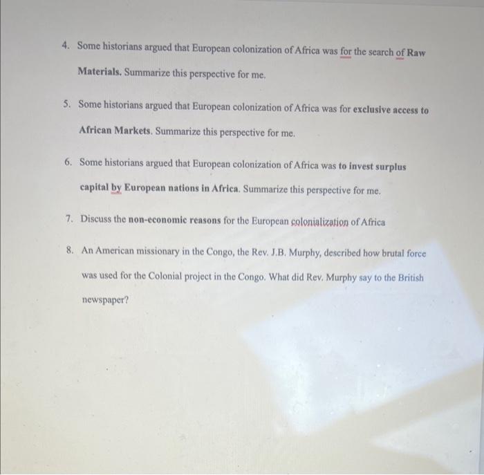 1. What is the significance of the Berlin Conference | Chegg.com