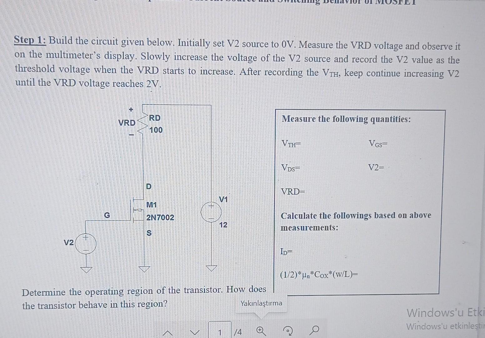 Solved Step 1: Build the circuit given below. Initially set | Chegg.com