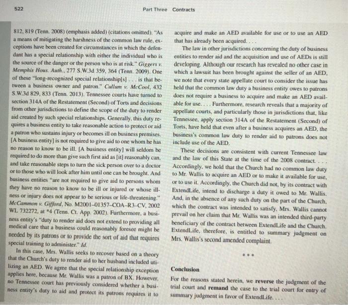 Solved Business Law: Please IRAC (state the issue, rule, | Chegg.com