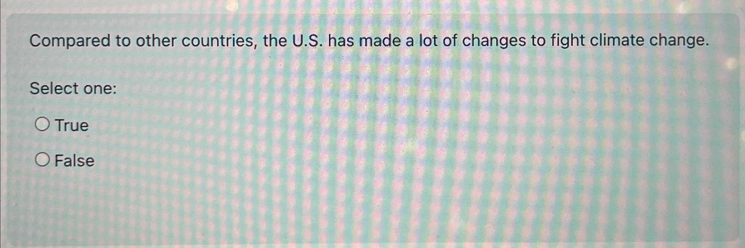 Solved Compared to other countries, the U.S. ﻿has made a lot | Chegg.com