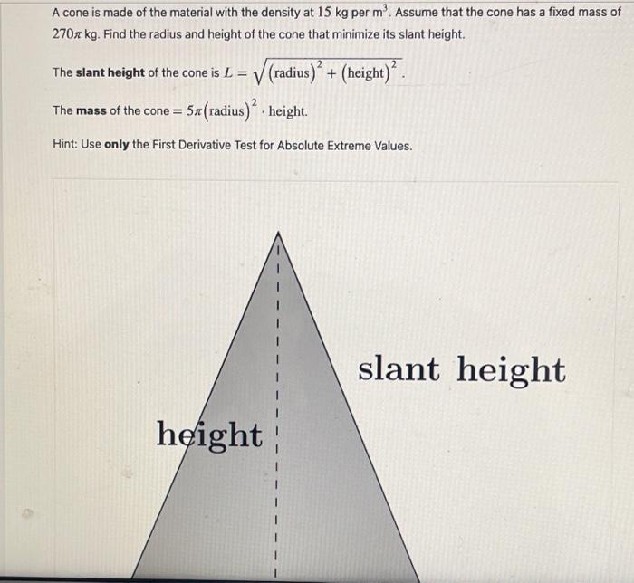 Solved A rectangular box has the length equal to 3 times its | Chegg.com
