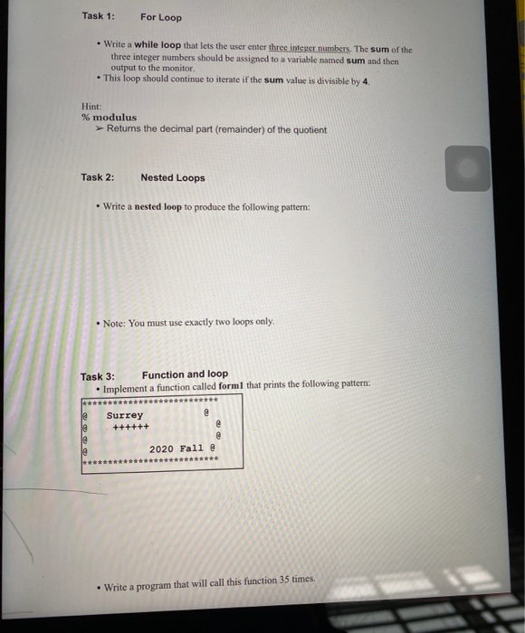Solved Example (Loops): mark = 0 n = 5 for a in range (n - | Chegg.com