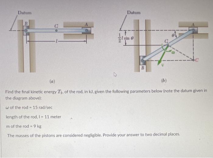 Solved Datum Datum B Alsine| bc с B (a) Find the final | Chegg.com