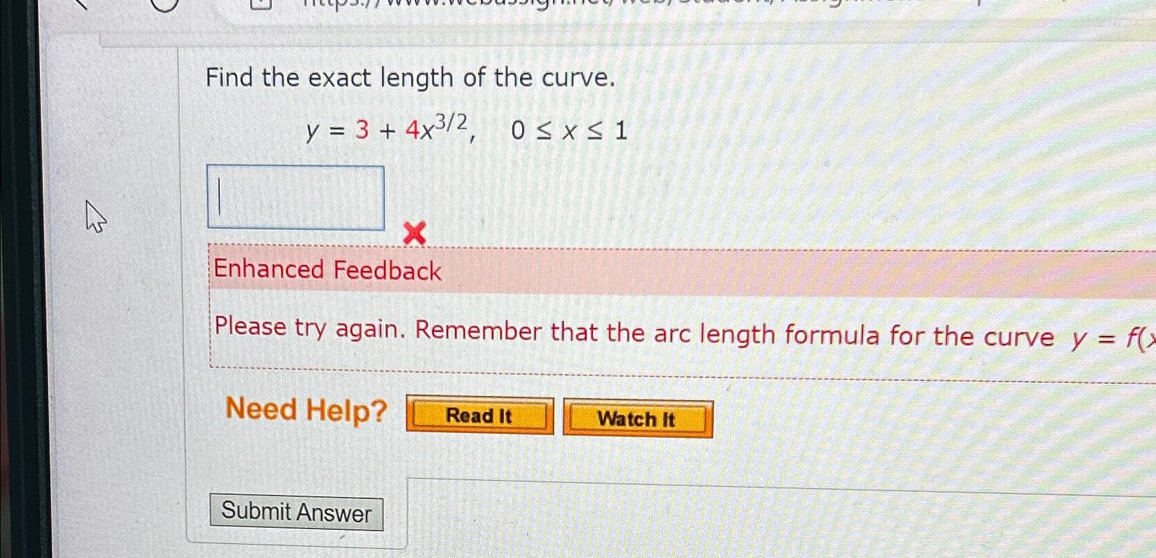 Solved Find the exact length of the | Chegg.com