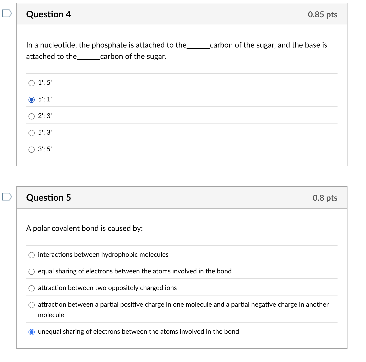 Solved Question 4In a nucleotide, the phosphate is attached | Chegg.com