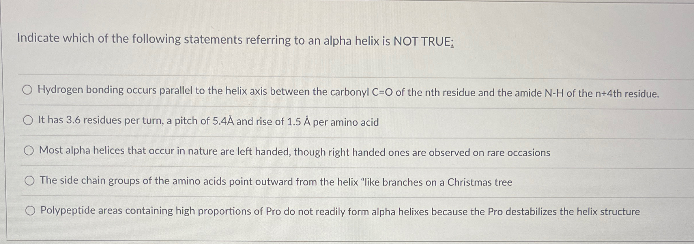 Solved Indicate which of the following statements referring | Chegg.com