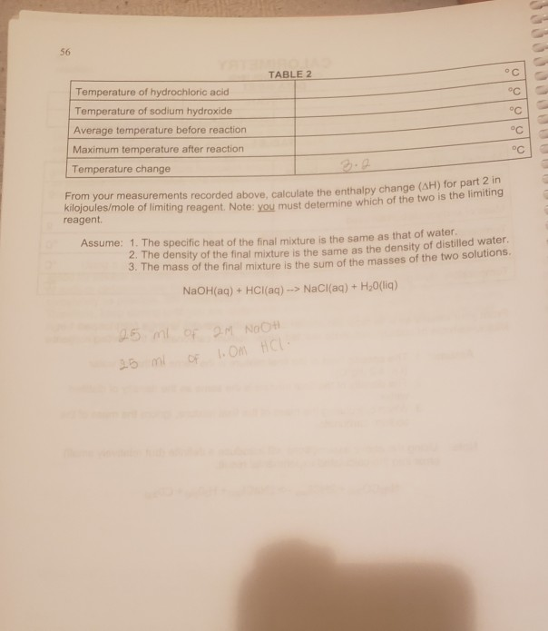 49 Experiment #7 CALORIMETRY CHM 1045L/CHM 1046L | Chegg.com