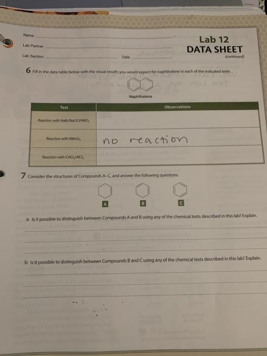 Solved Name Lab Partner Lab 12 DATA SHEET Lab Section Dute | Chegg.com Solved Name Lab Partner Lab 12 DATA SHEET Lab Section Dute | Chegg.com