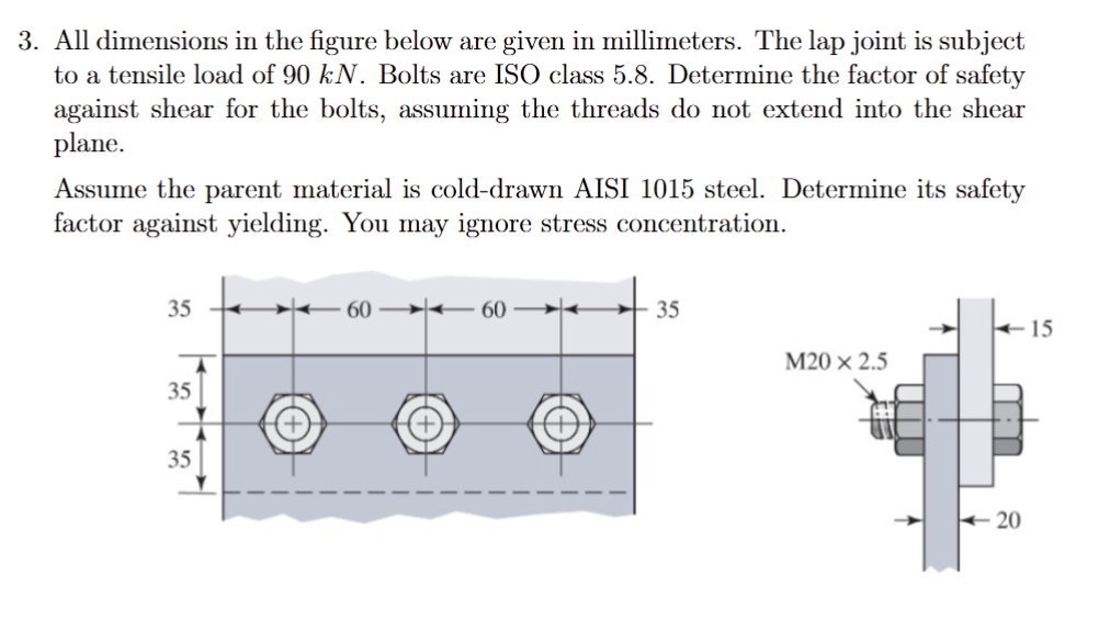 3. ﻿All dimensions in the figure below are given in | Chegg.com