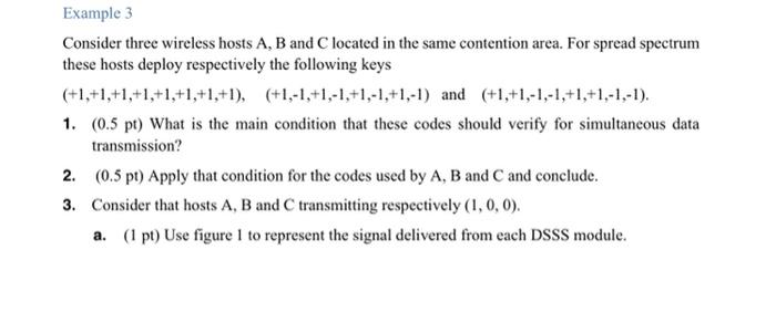 Solved Consider three wireless hosts A,B and C located in | Chegg.com
