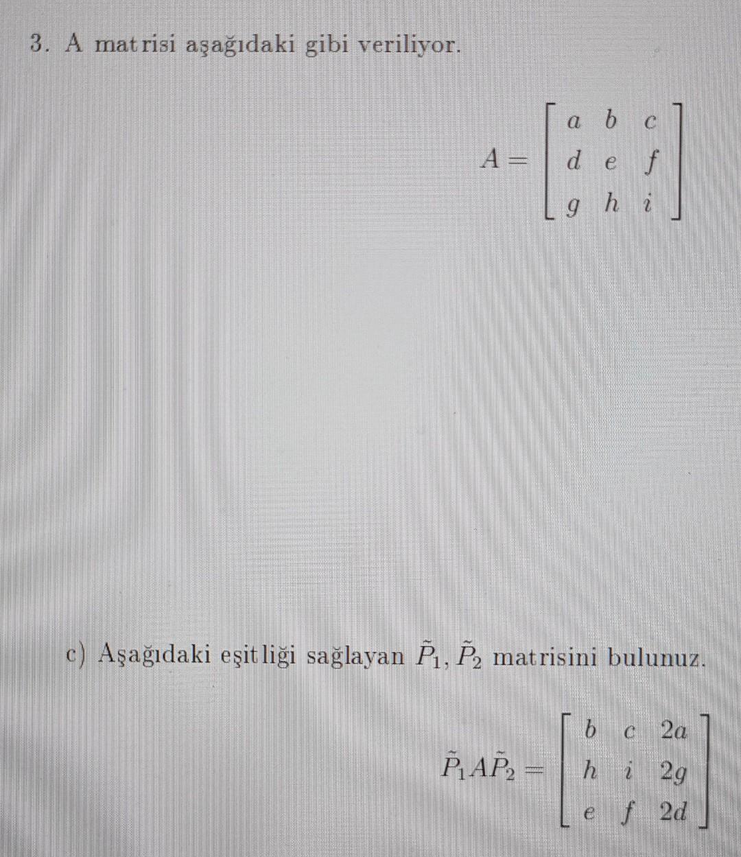Solved The matrix A is given as below. Find the matrix Ṕ1, | Chegg.com