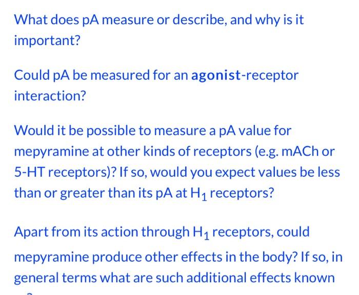 Solved What does pA measure or describe, and why is it | Chegg.com