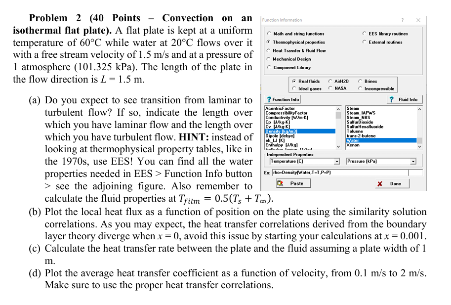 Solved Problem 2 (40 ﻿Points - ﻿Convection on anisothermal | Chegg.com