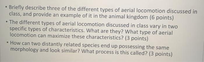 Briefly describe three of the different types of | Chegg.com