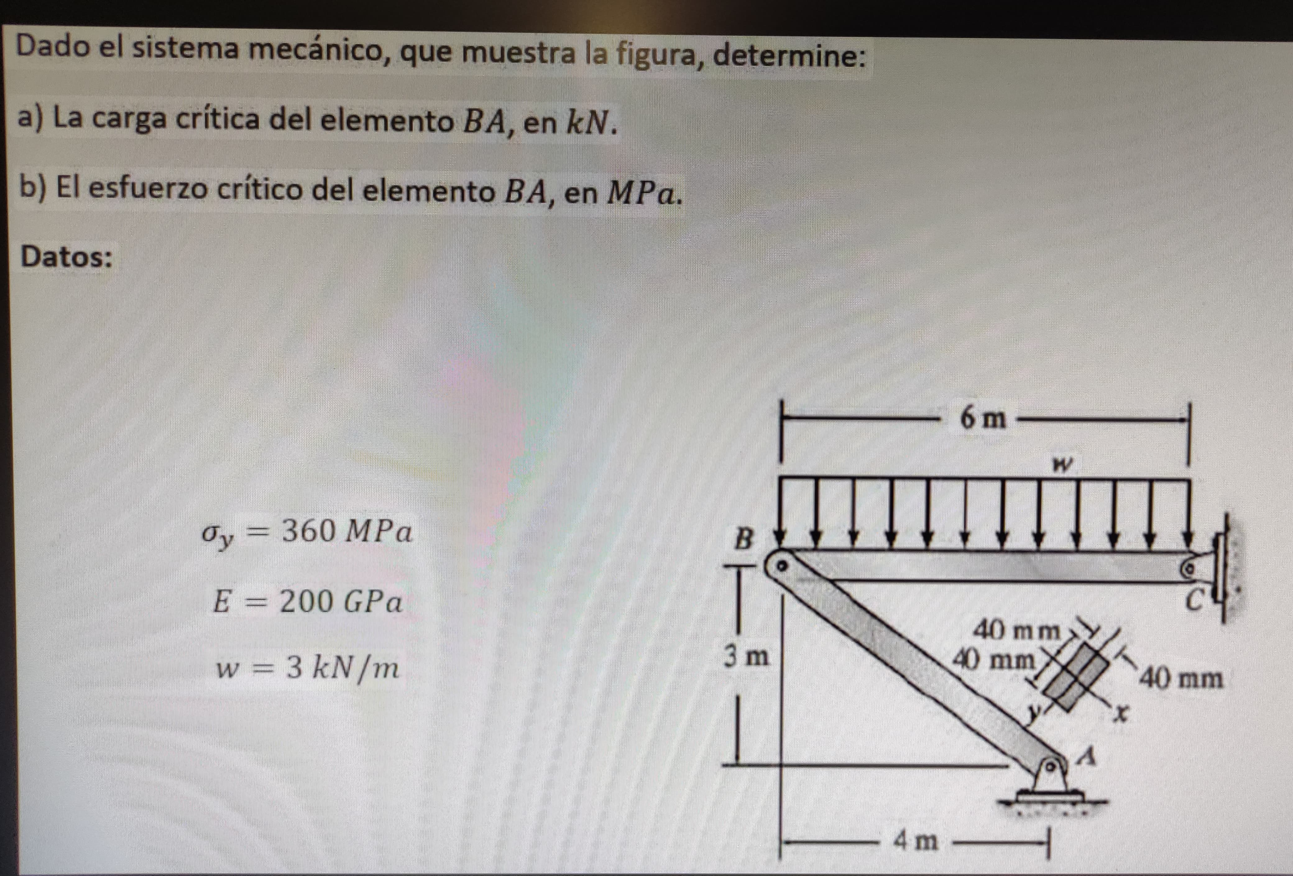 Solved Dado el sistema mecánico, ﻿que muestra la figura, | Chegg.com