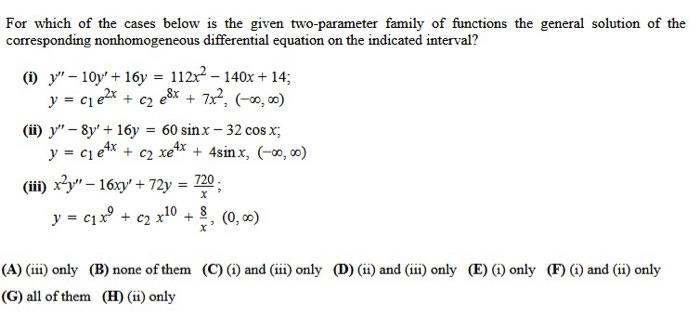 Solved For which of the cases below is the given | Chegg.com