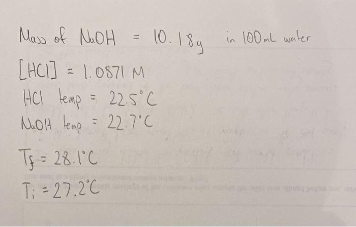 Solved Calculate NaOH concentration three ways: (show each | Chegg.com