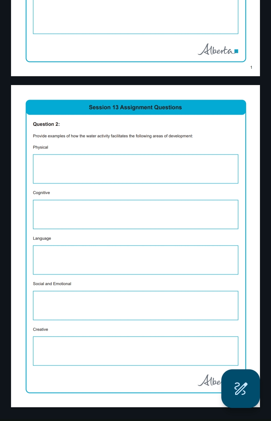 Solved Albertan1Session 13 ﻿Assignment QuestionsQuestion | Chegg.com