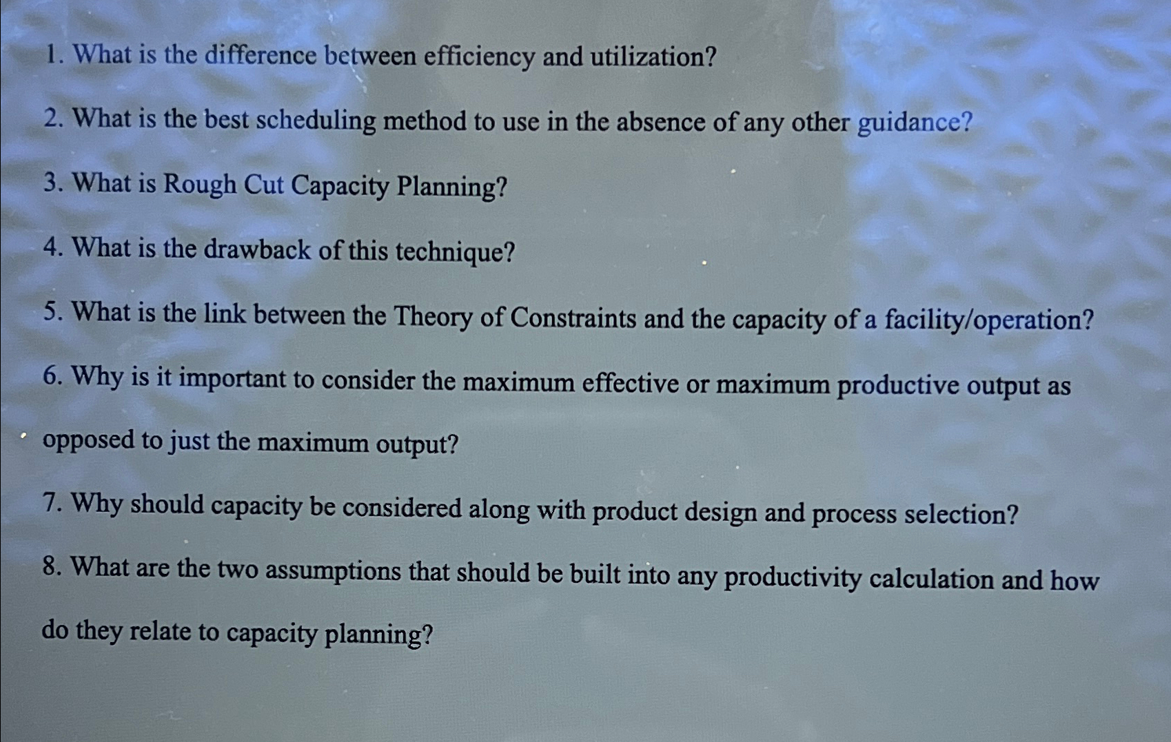 Solved What is the difference between efficiency and | Chegg.com