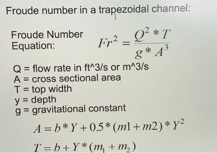 Solved 2. Use a spreadsheet to determine the normal depth | Chegg.com