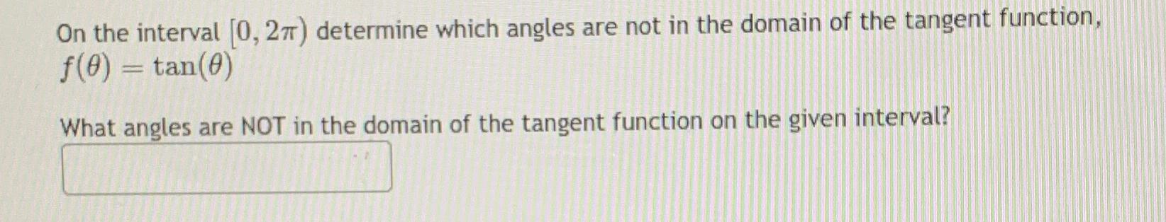 Solved On the interval [0,2π) ﻿determine which angles are | Chegg.com