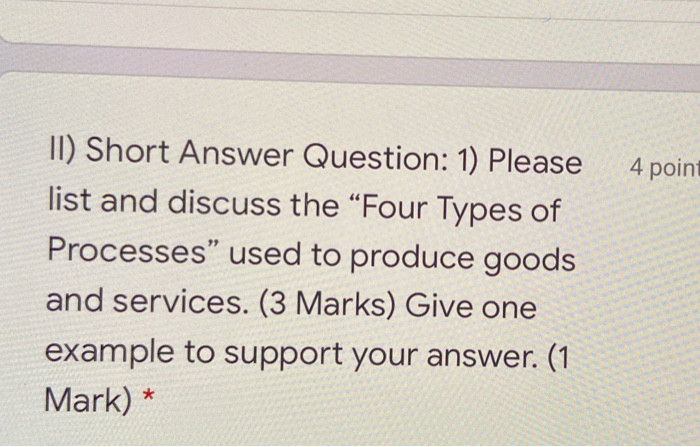 Solved III) Long Answer Questions: 1) List and discuss the | Chegg.com