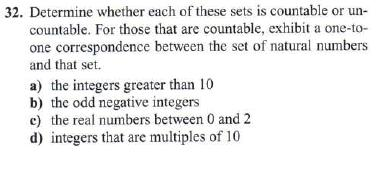 Solved Determine whether each of these sets is countable or | Chegg.com