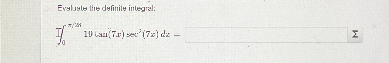 Solved Evaluate the definite | Chegg.com