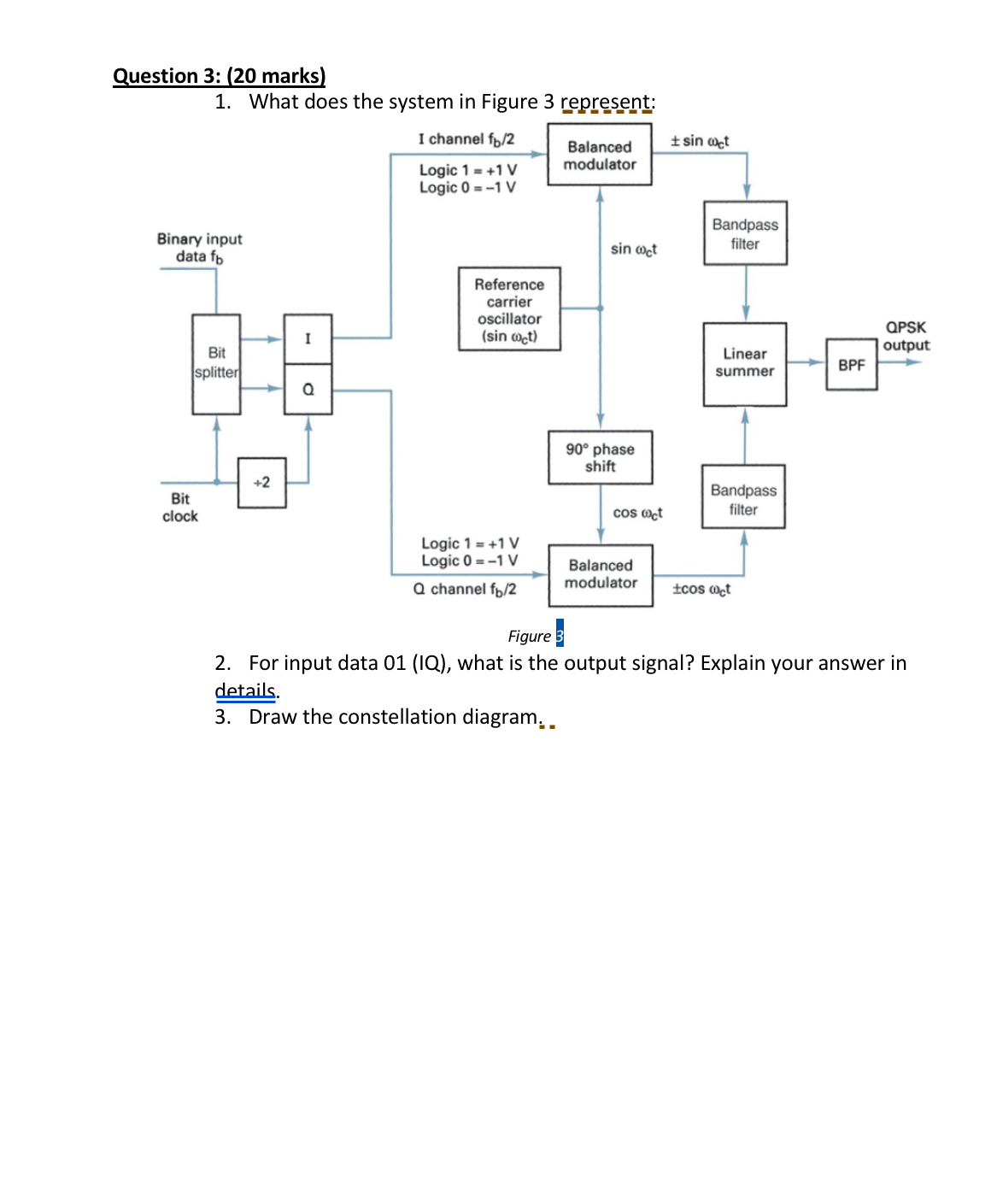 Solved Question 3: (20 ﻿marks)1 ﻿W/hat Nnoc the cuctom in | Chegg.com