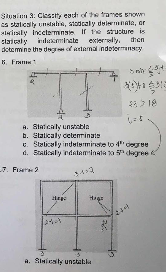 Solved Situation 3: Classify each of the frames shown as | Chegg.com